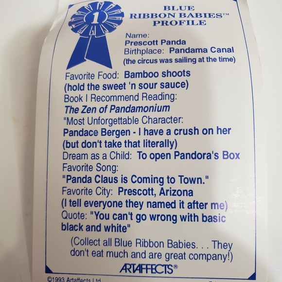 Artaffects | Accents | Vintage Artaffects Blue Ribbon Babies Prescott ...